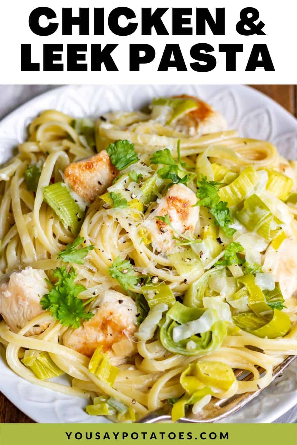 Chicken and Leek Pasta • You Say Potatoes