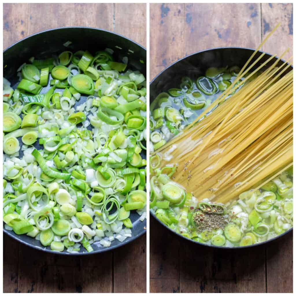 Chicken and Leek Pasta • You Say Potatoes