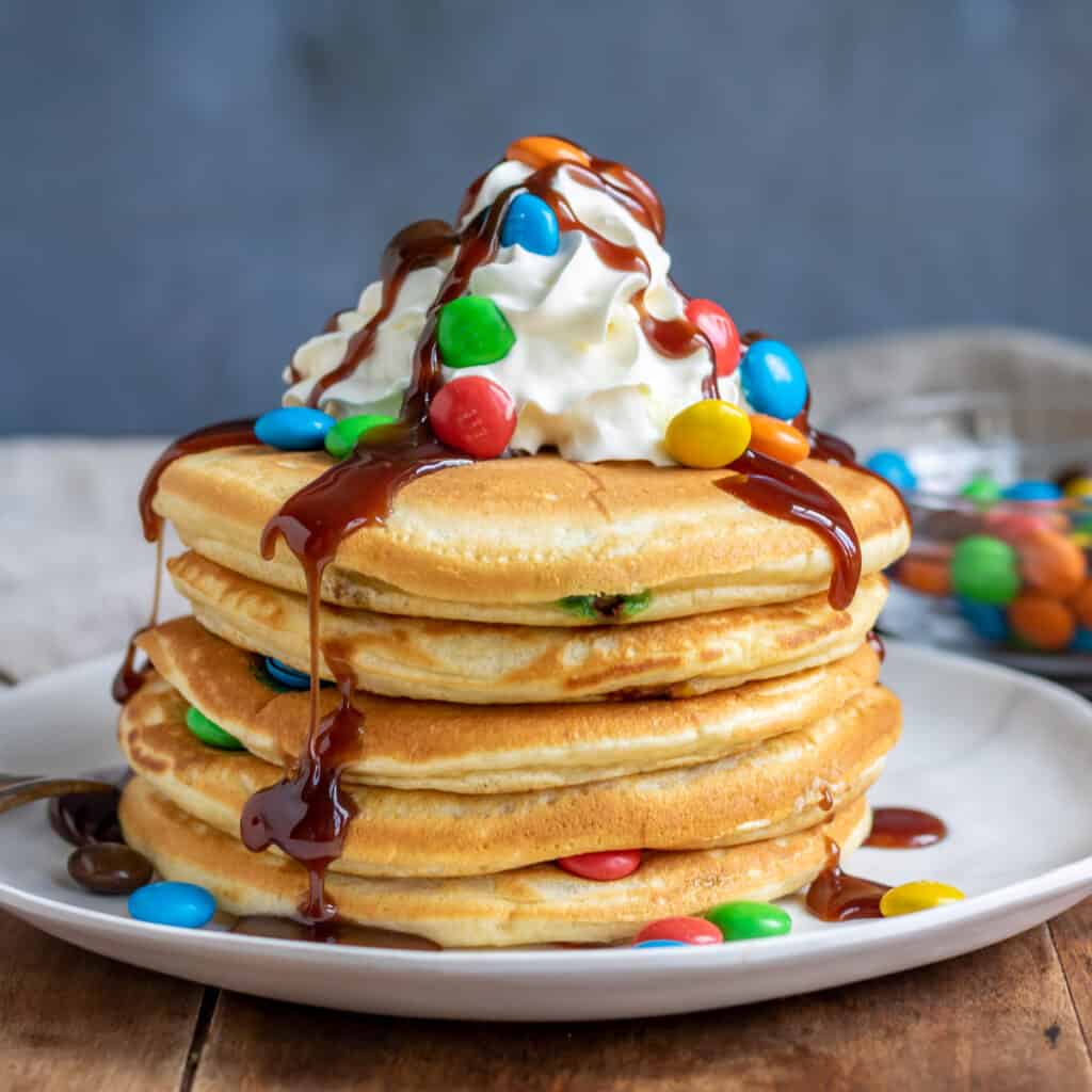 M&M Pancakes • You Say Potatoes
