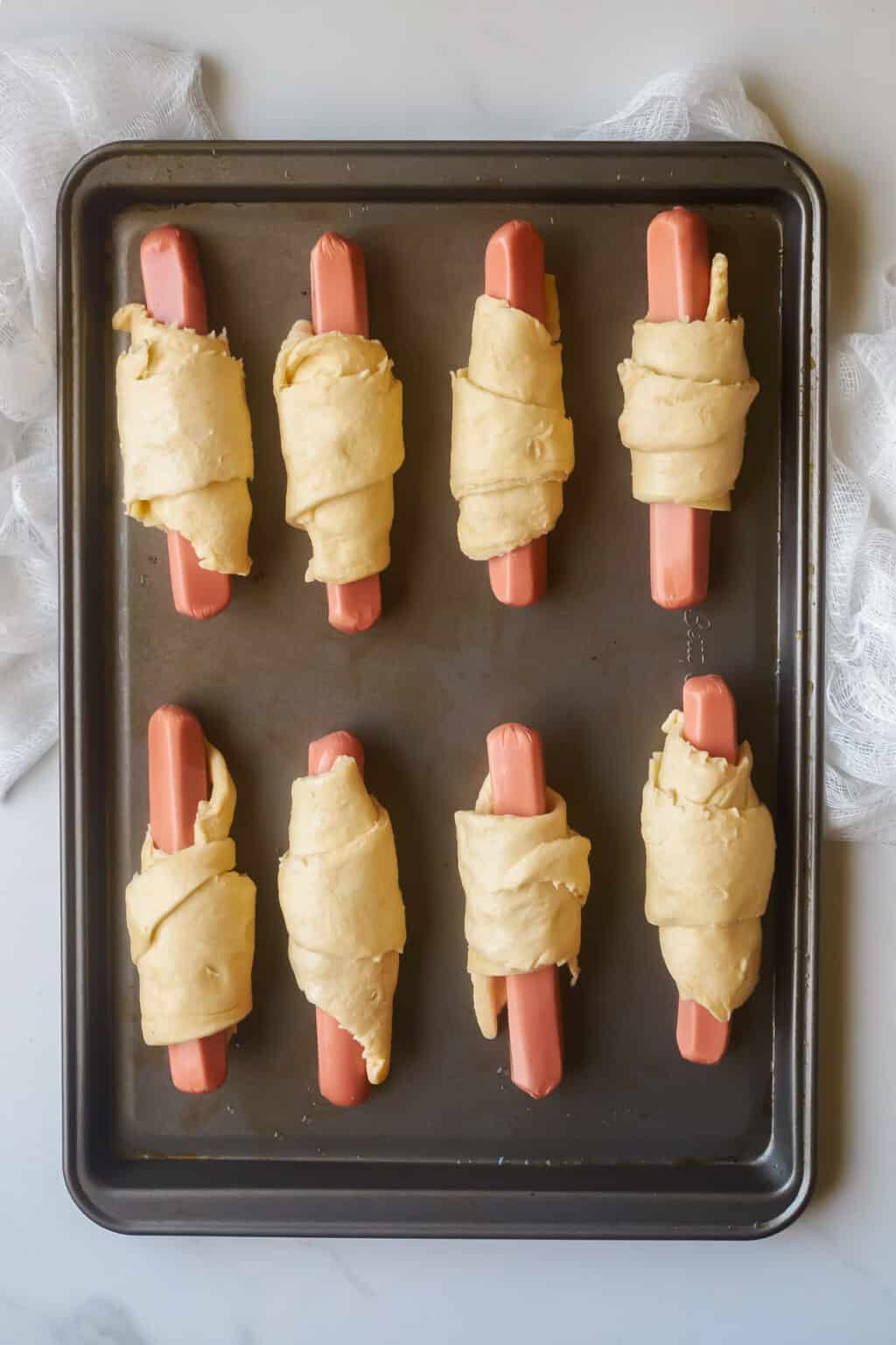 Crescent Roll Hot Dogs • You Say Potatoes