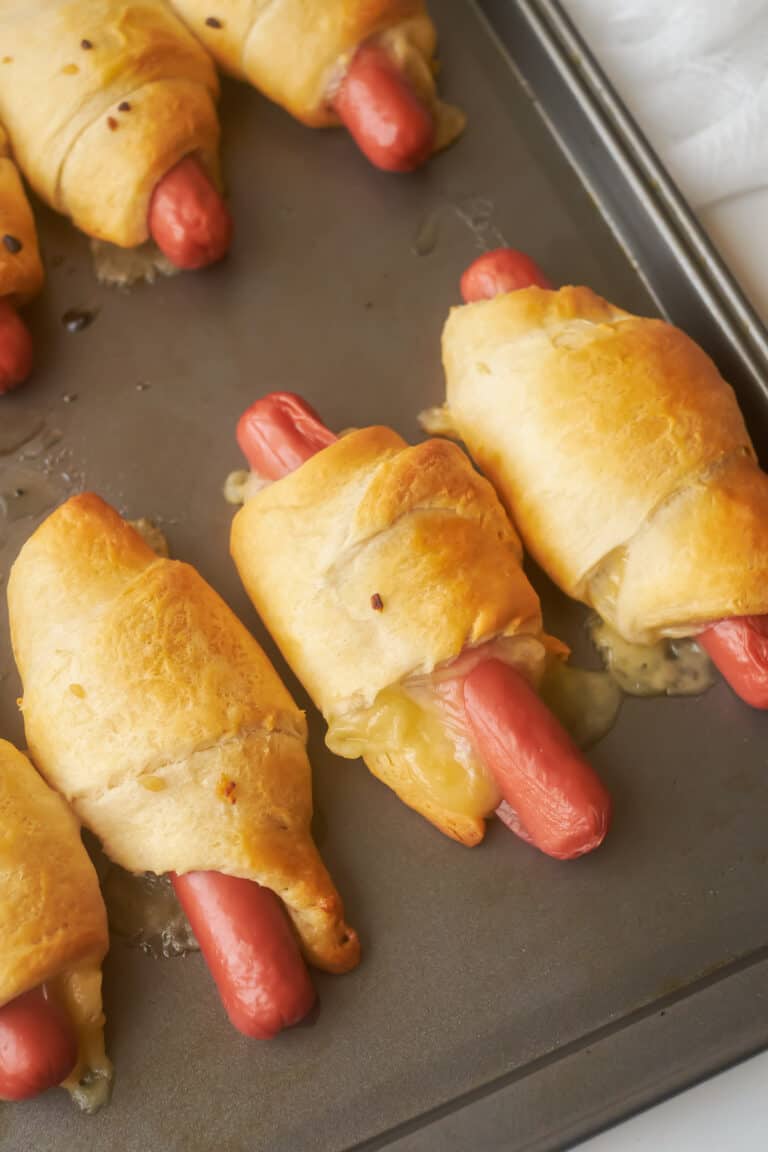 Crescent Roll Hot Dogs • You Say Potatoes