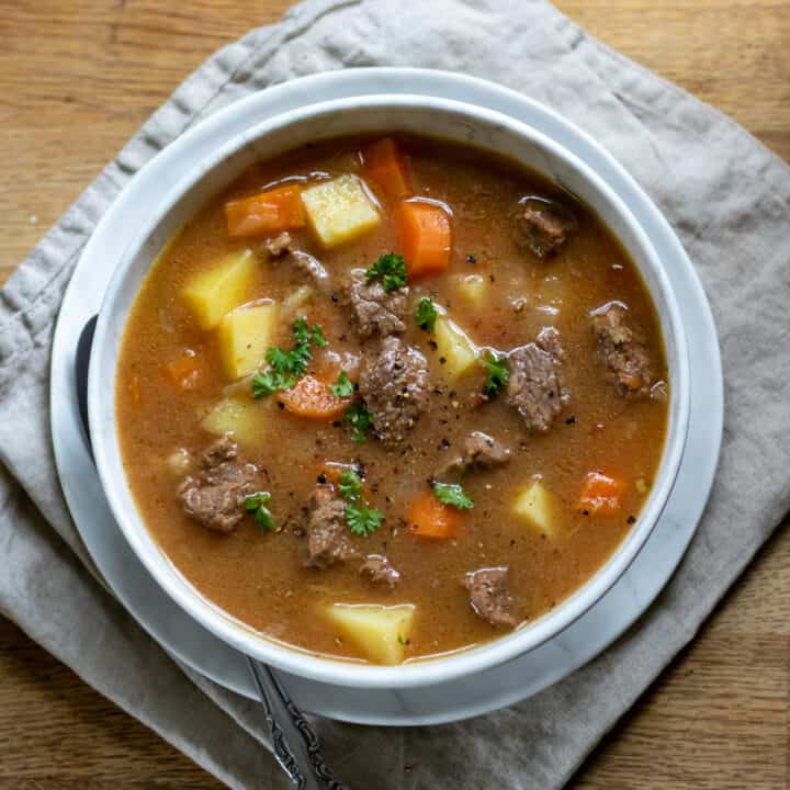Irish Slow Cooker Beef Stew • You Say Potatoes