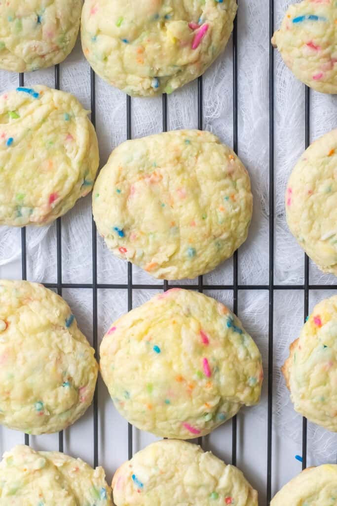 Funfetti Cake Mix Cookies • You Say Potatoes