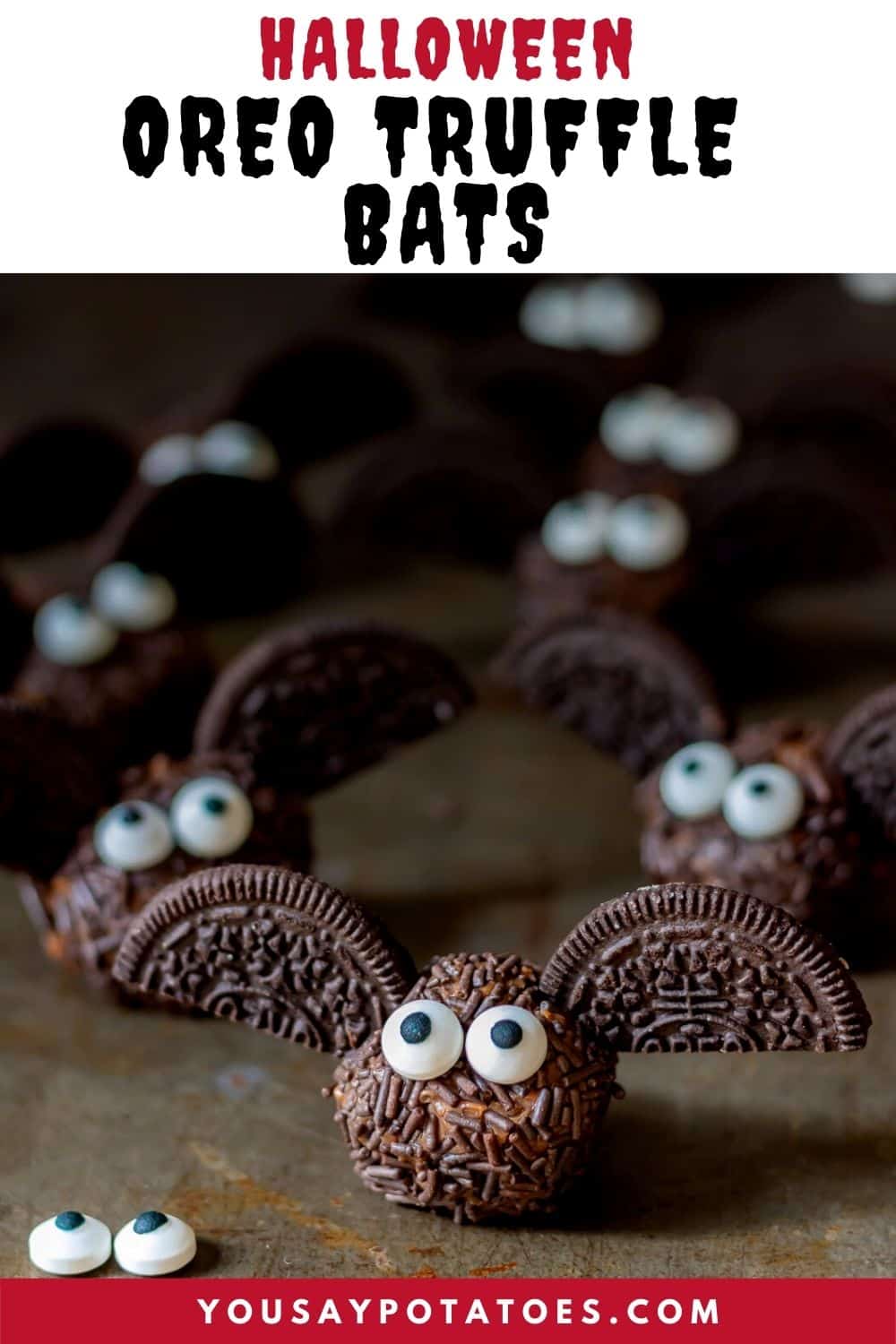 Halloween Oreo Truffle Bats • You Say Potatoes