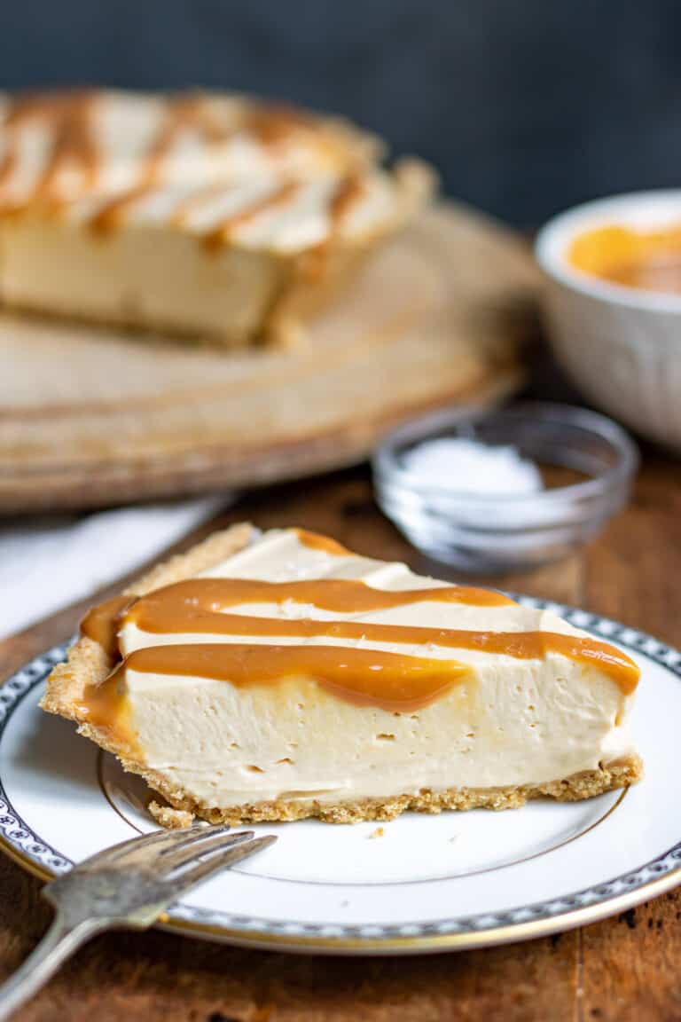 Salted Caramel Cheesecake Pie • You Say Potatoes