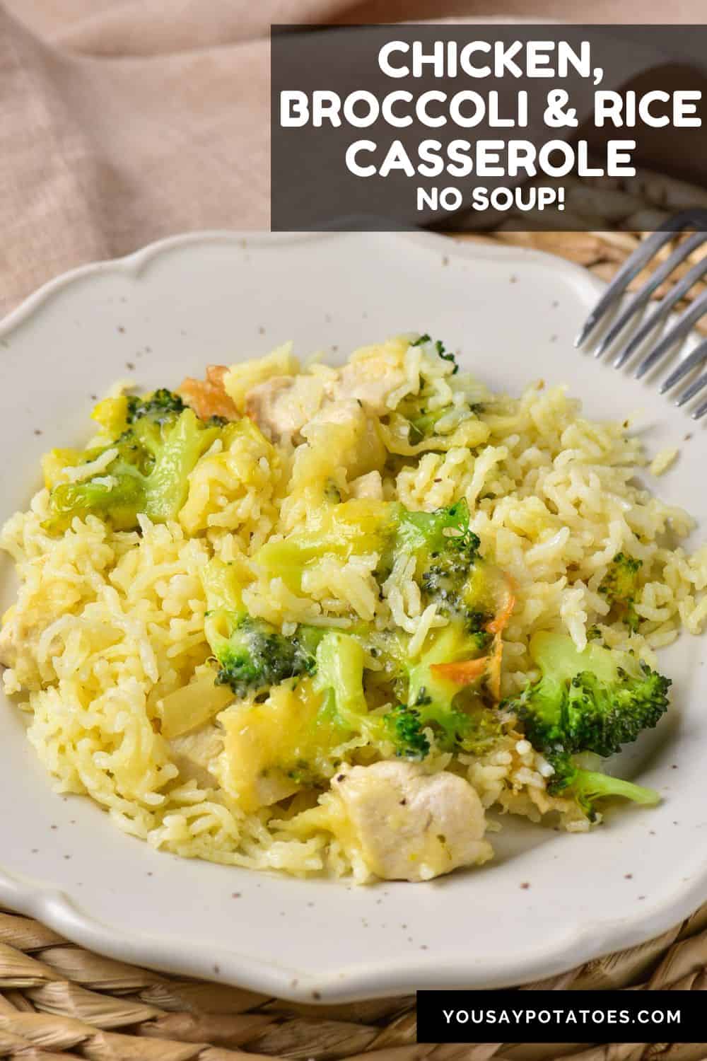 Chicken and Rice Casserole Without Soup • You Say Potatoes