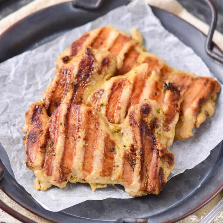 George Foreman Chicken Thighs • You Say Potatoes