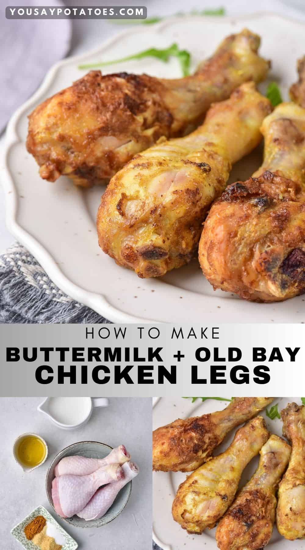 Buttermilk Old Bay Chicken Legs • You Say Potatoes