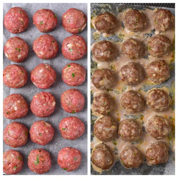Baked Beef Meatballs • You Say Potatoes