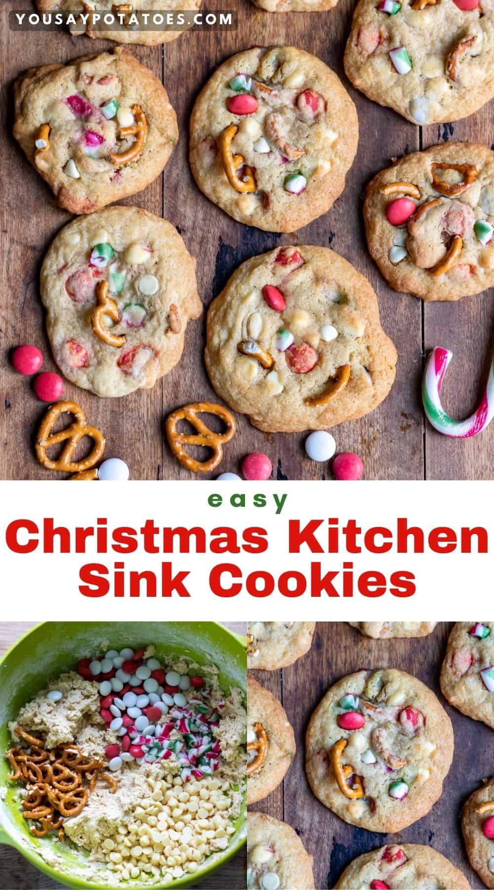 Christmas Kitchen Sink Cookies • You Say Potatoes