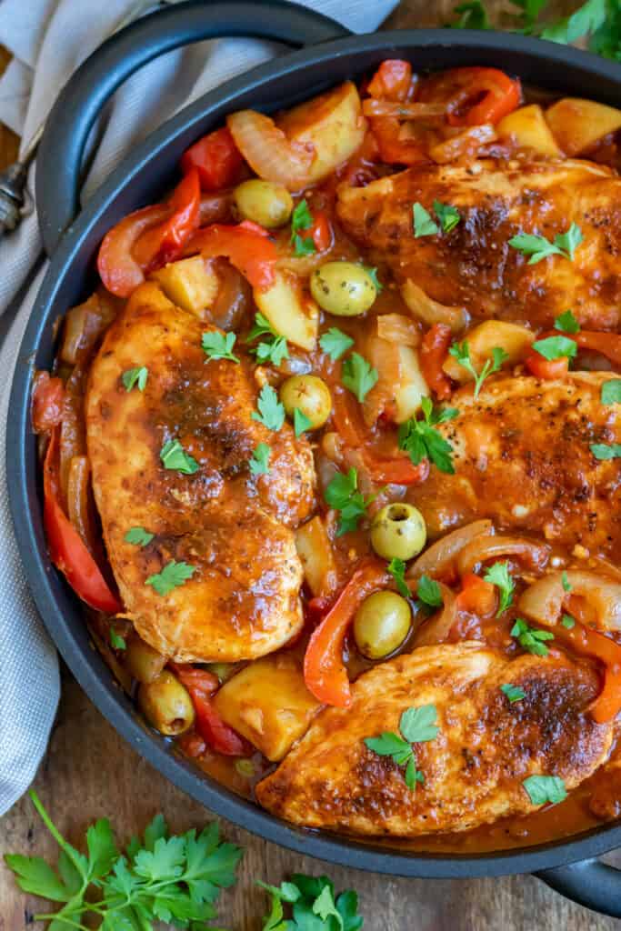 Spanish Chicken Stew • You Say Potatoes