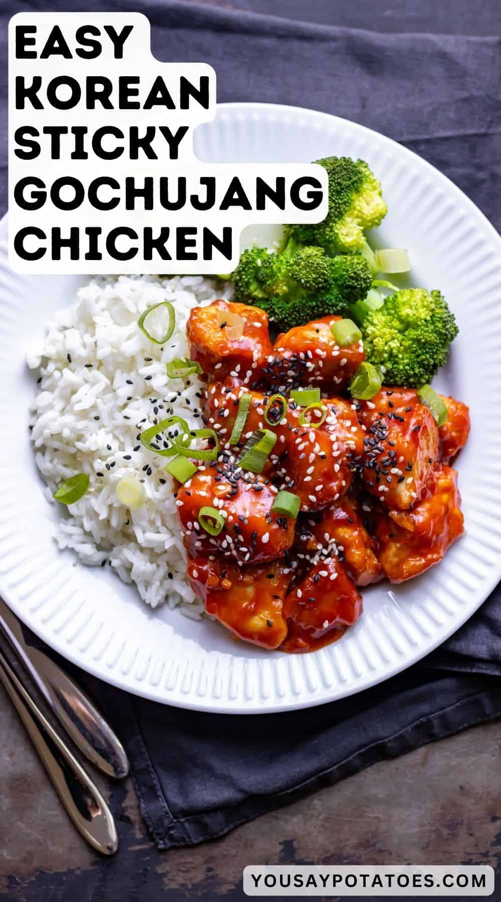 Korean Gochujang Chicken • You Say Potatoes