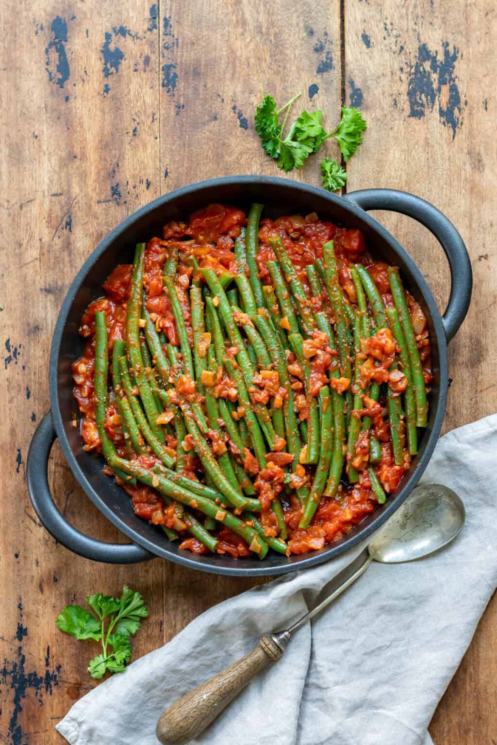 Spanish Green Beans • You Say Potatoes