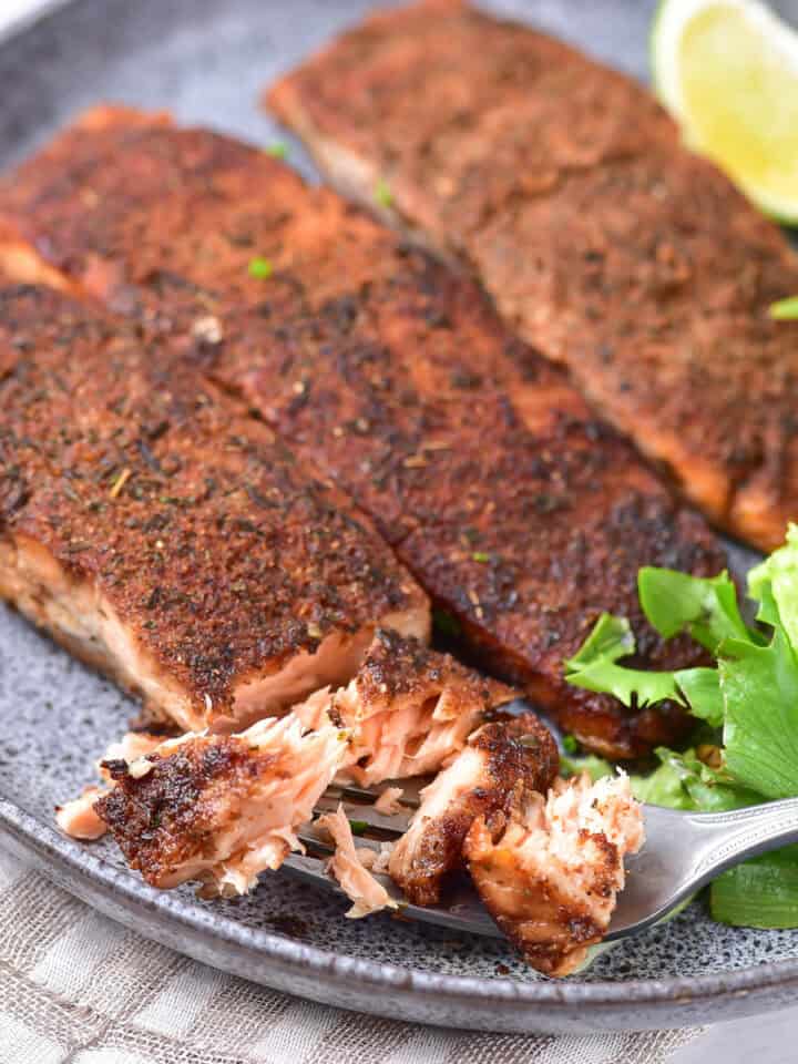 Salmon with Mushroom Sauce • You Say Potatoes