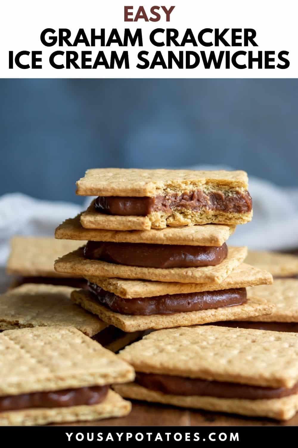 Graham Cracker Ice Cream Sandwiches • You Say Potatoes