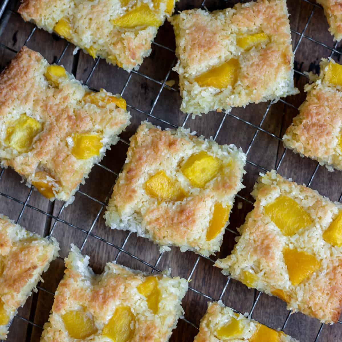 Mango Coconut Bars • You Say Potatoes