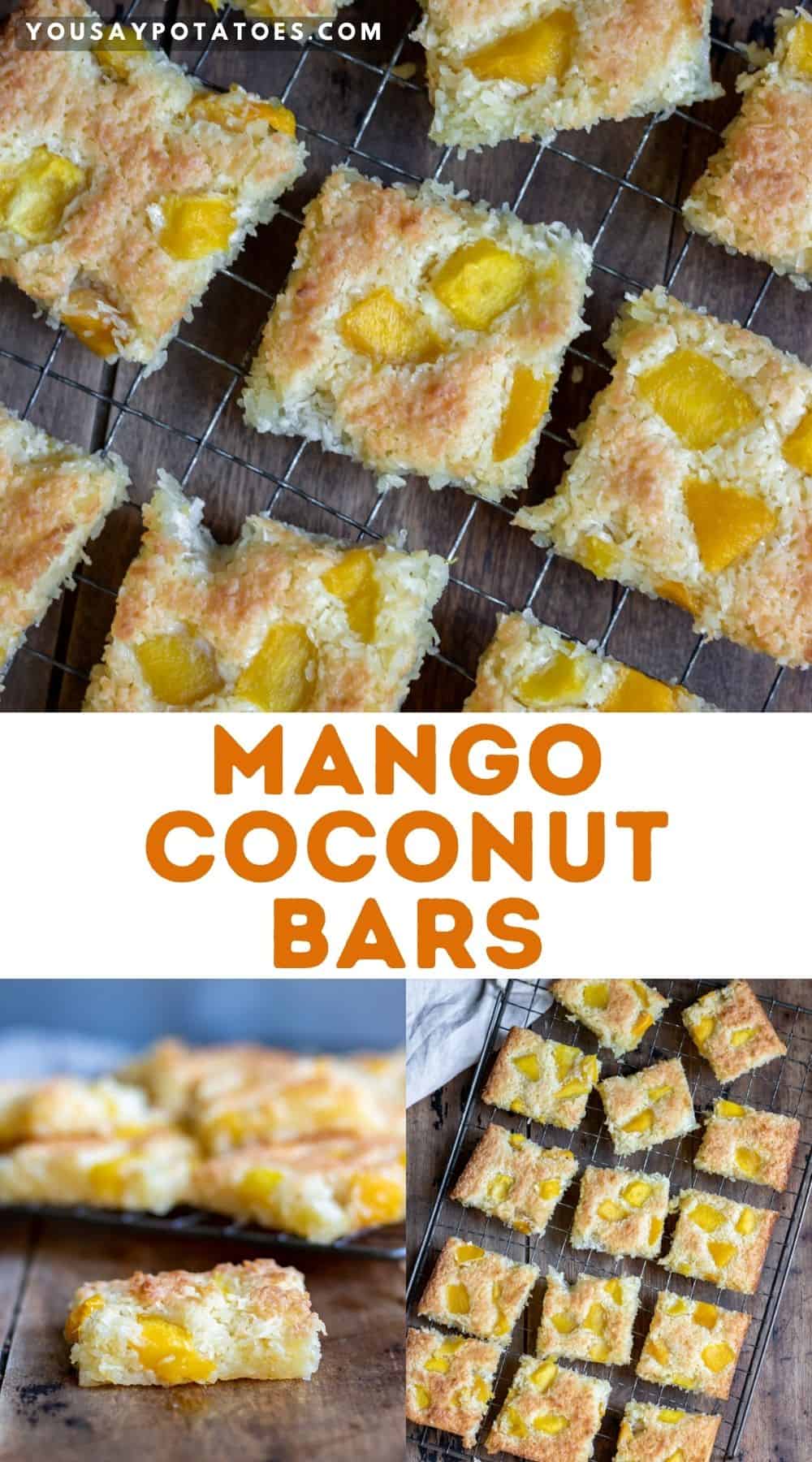 Mango Coconut Bars • You Say Potatoes