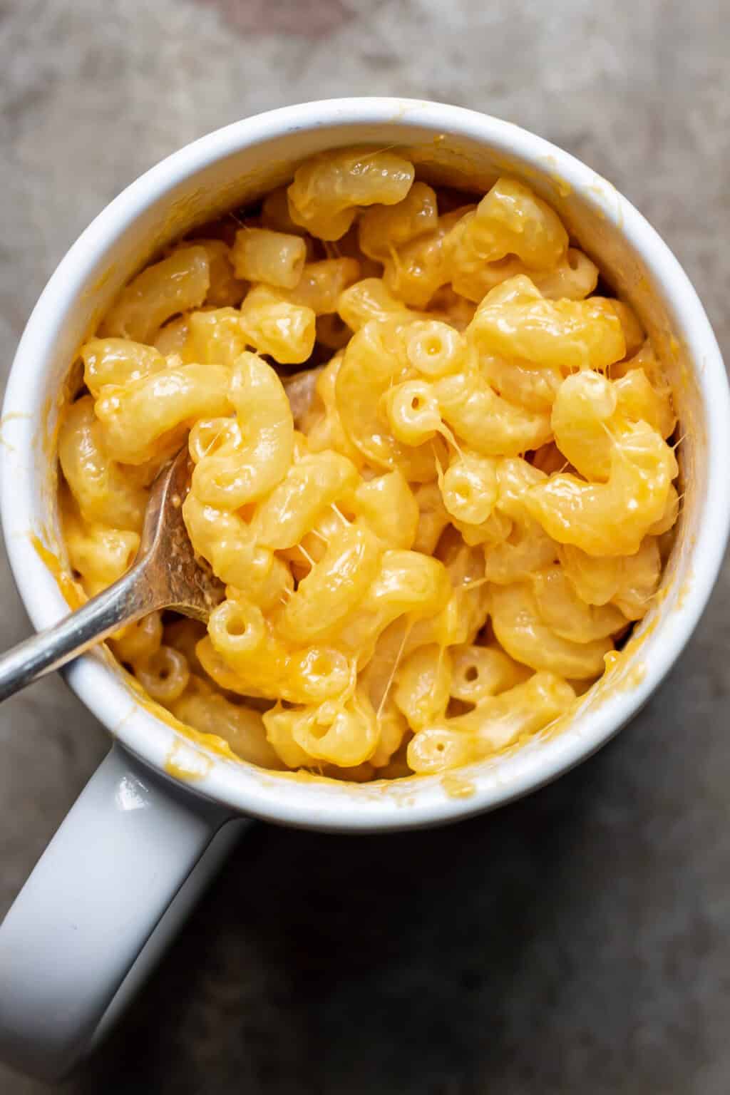 Microwave Mug Mac n Cheese for 1 • You Say Potatoes