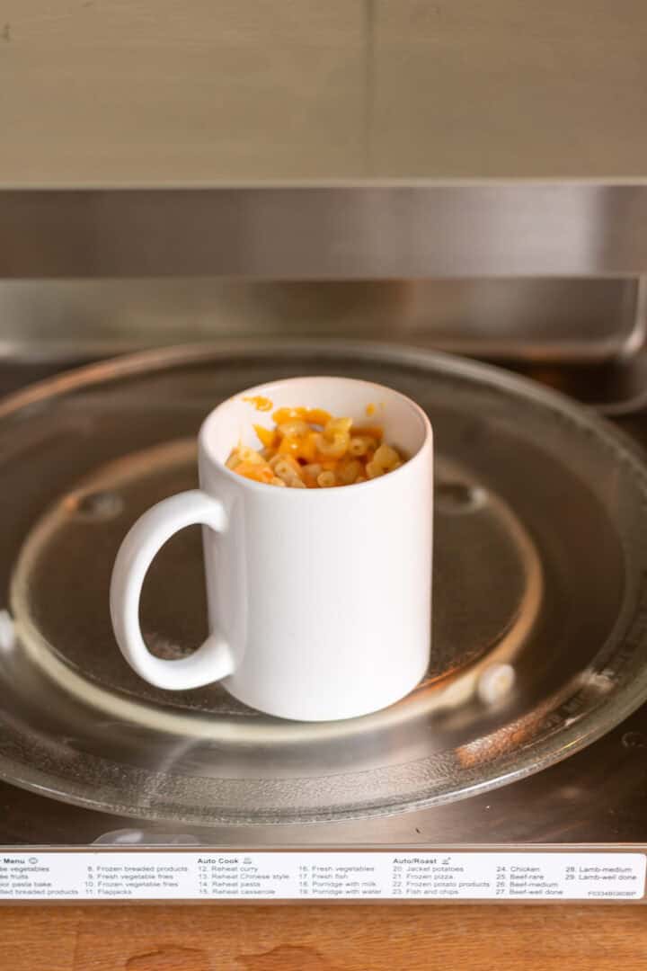 Microwave Mug Mac n Cheese for 1 • You Say Potatoes