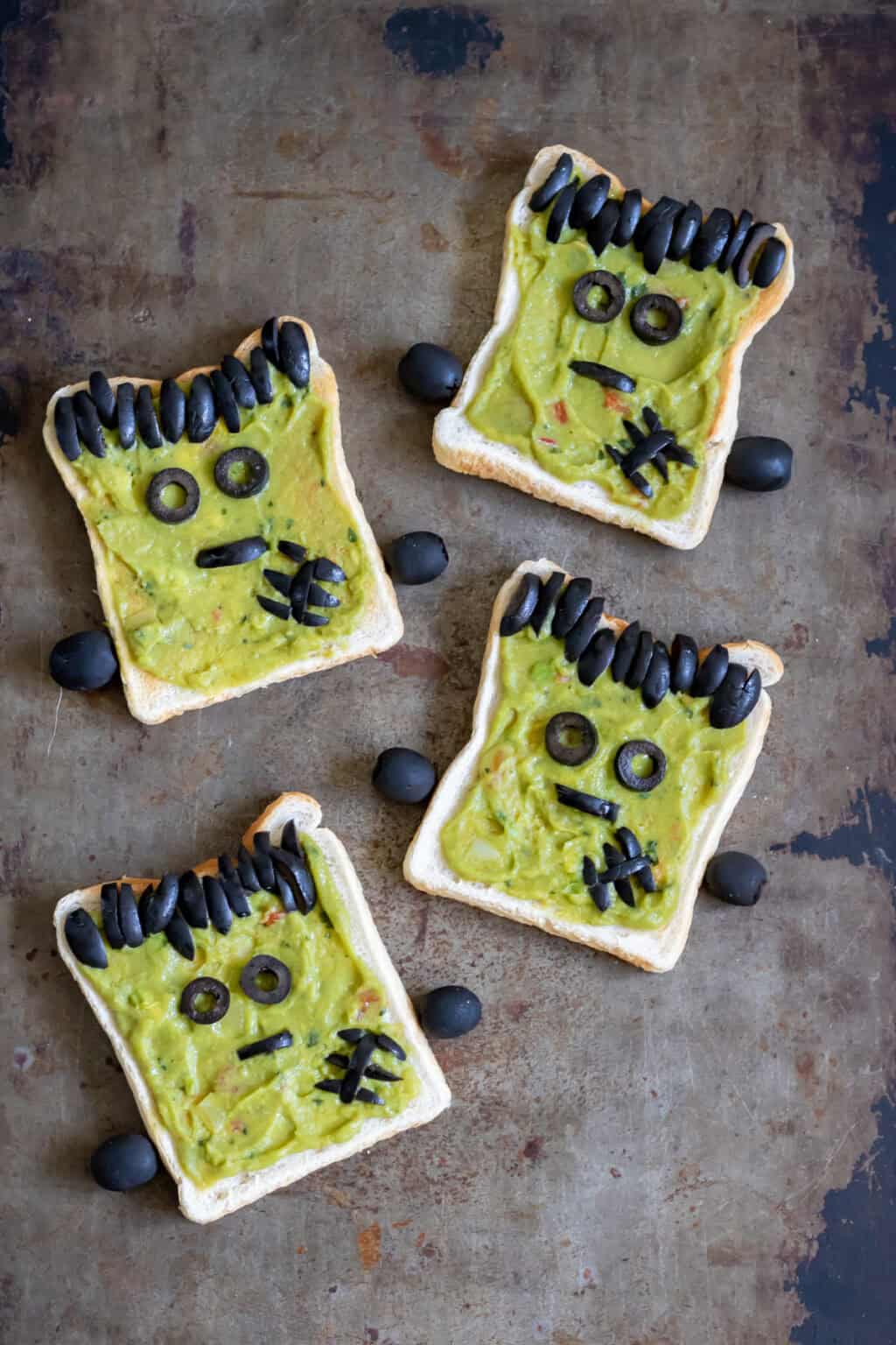 Frankenstein Halloween Toast • You Say Potatoes
