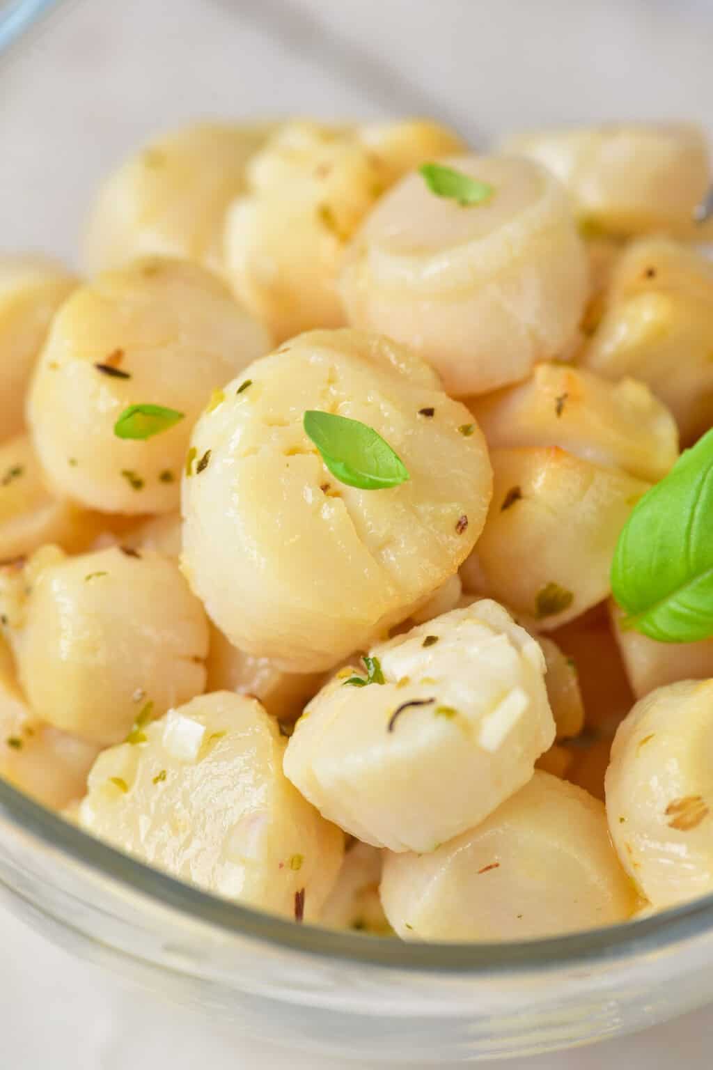 Garlic Butter Boiled Scallops • You Say Potatoes