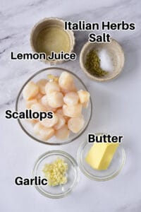 Garlic Butter Boiled Scallops • You Say Potatoes