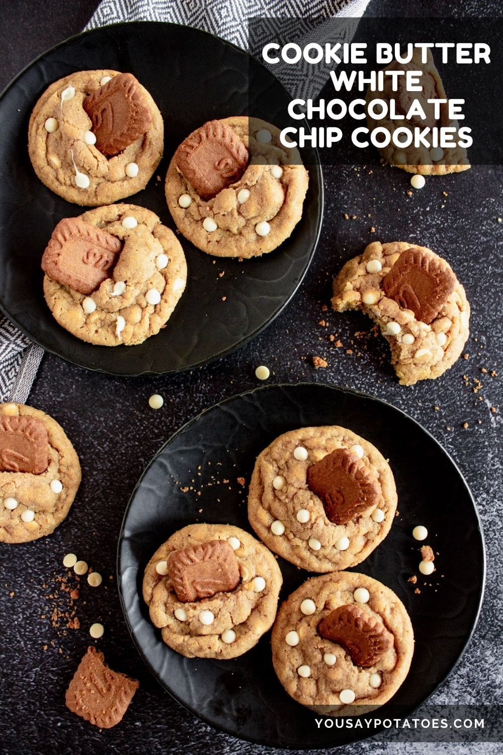 White Chocolate Cookie Butter Cookies • You Say Potatoes