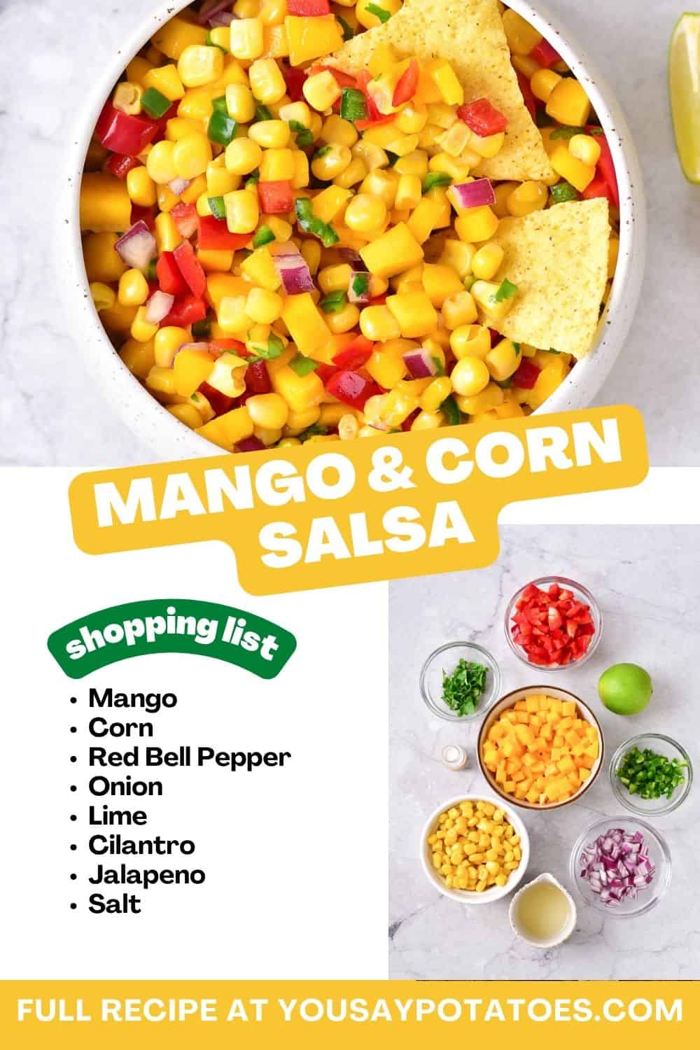 Mango Corn Salsa • You Say Potatoes