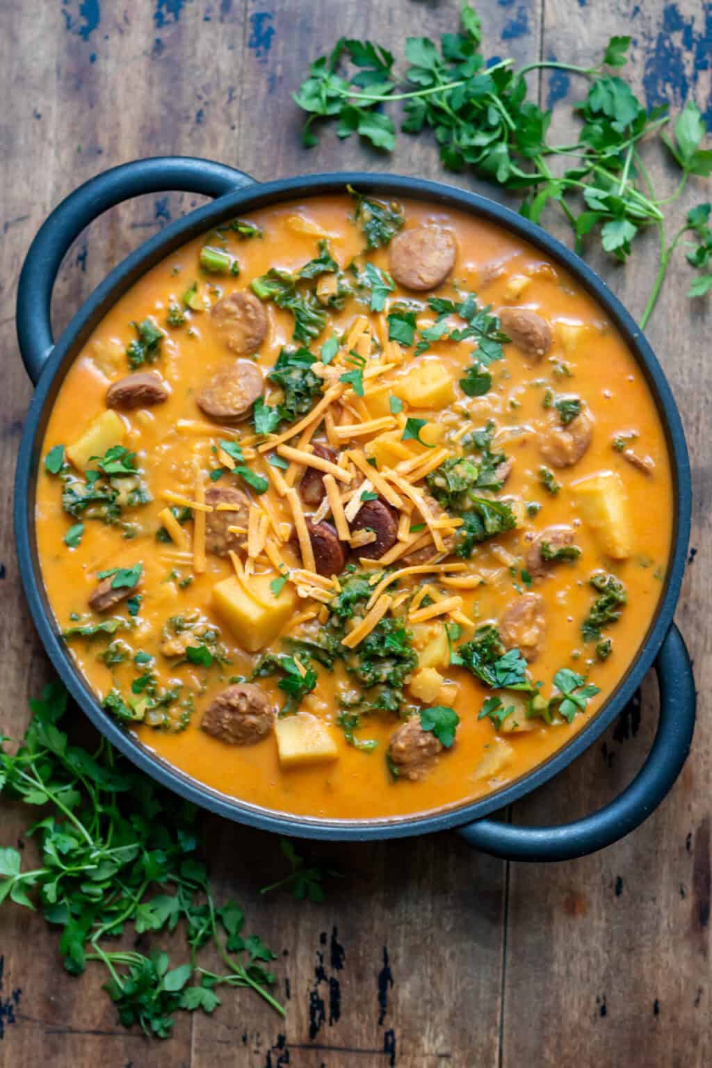 Chorizo Potato Soup • You Say Potatoes