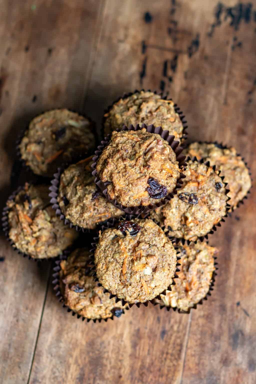 Carrot Cake High Fiber Muffins • You Say Potatoes